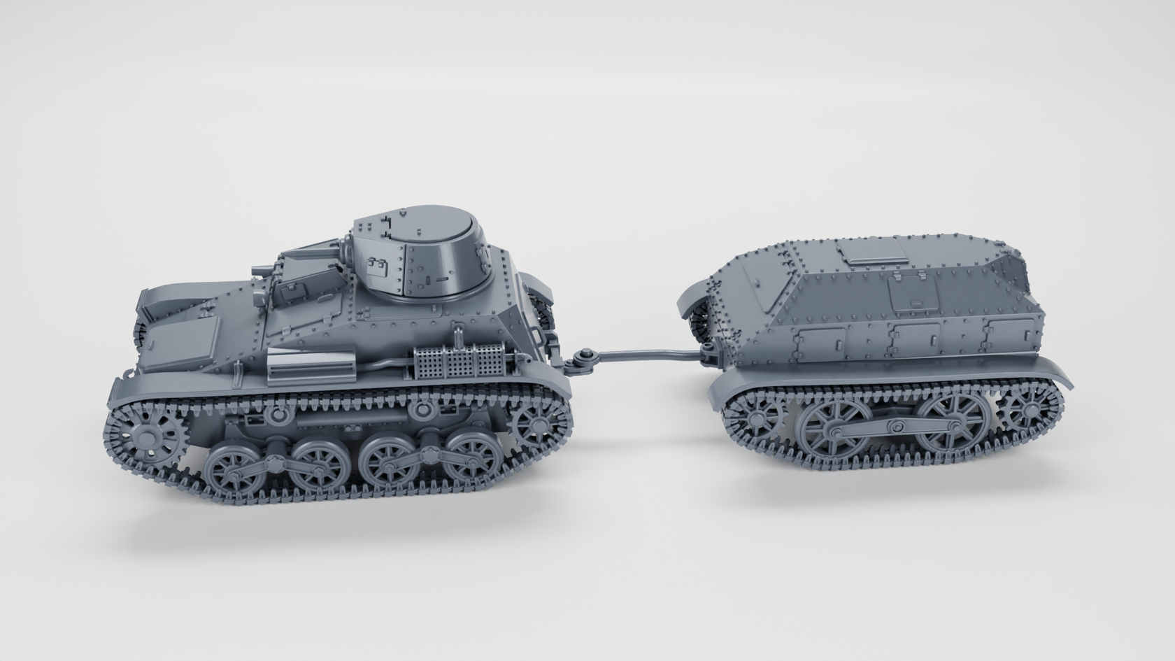 Type 94 Tankette and Trailer by Wargame3D – Studio Historia