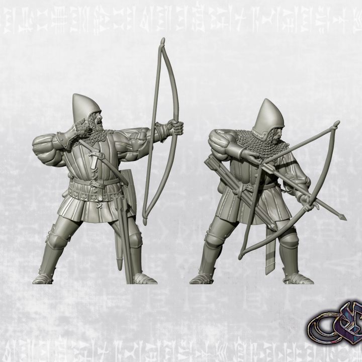 “Heavy Bowmen – Tense & Loose – 14th century” by Ezipion miniatures ...