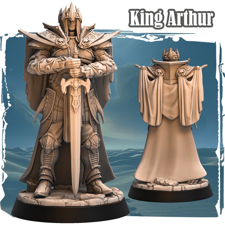 King Arthur 32mm - Human Fighter by Haito – Studio Historia