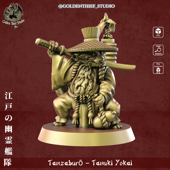 Tanzaburō – Tanuki Yokai by Golden Thief Studio – Studio Historia
