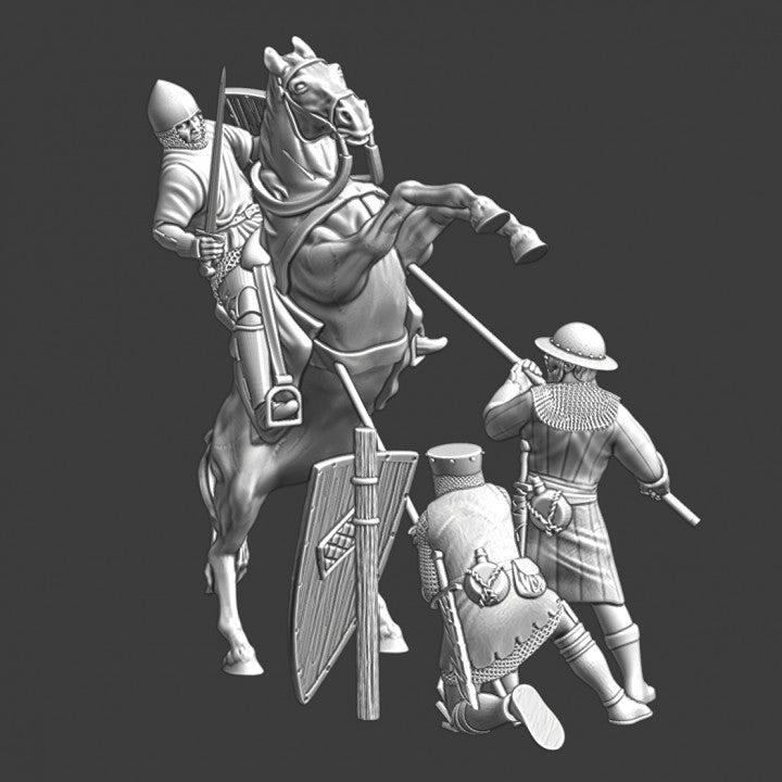 Medieval infantry vs cavalry – Studio Historia