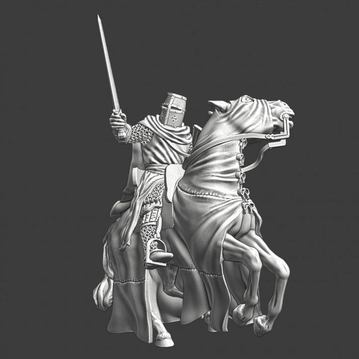 Mounted Teutonic Knight fighting from horseback – Studio Historia