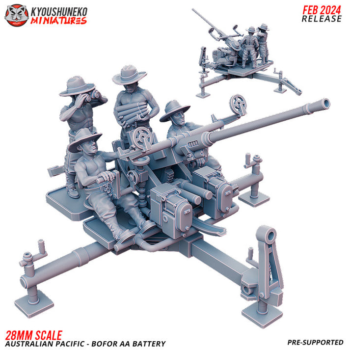 Australian Pacific Bofor AA Battery Artillery by Kyoushuneko Miniature ...