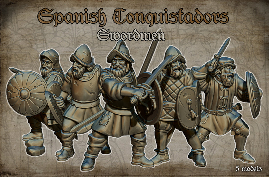 Spanish Conquistadors by Red Copper Miniatures – Studio Historia
