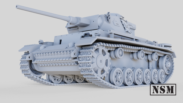 Panzer III ausf K Command Tank by Night Sky Miniatures. – Studio Historia