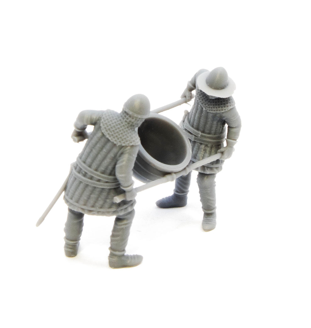 Medieval boiling oil team - Castle Defenders. – Studio Historia