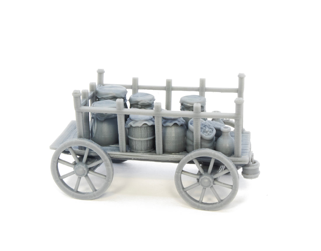 Medieval supply wagon - honey, fish & grain. – Studio Historia