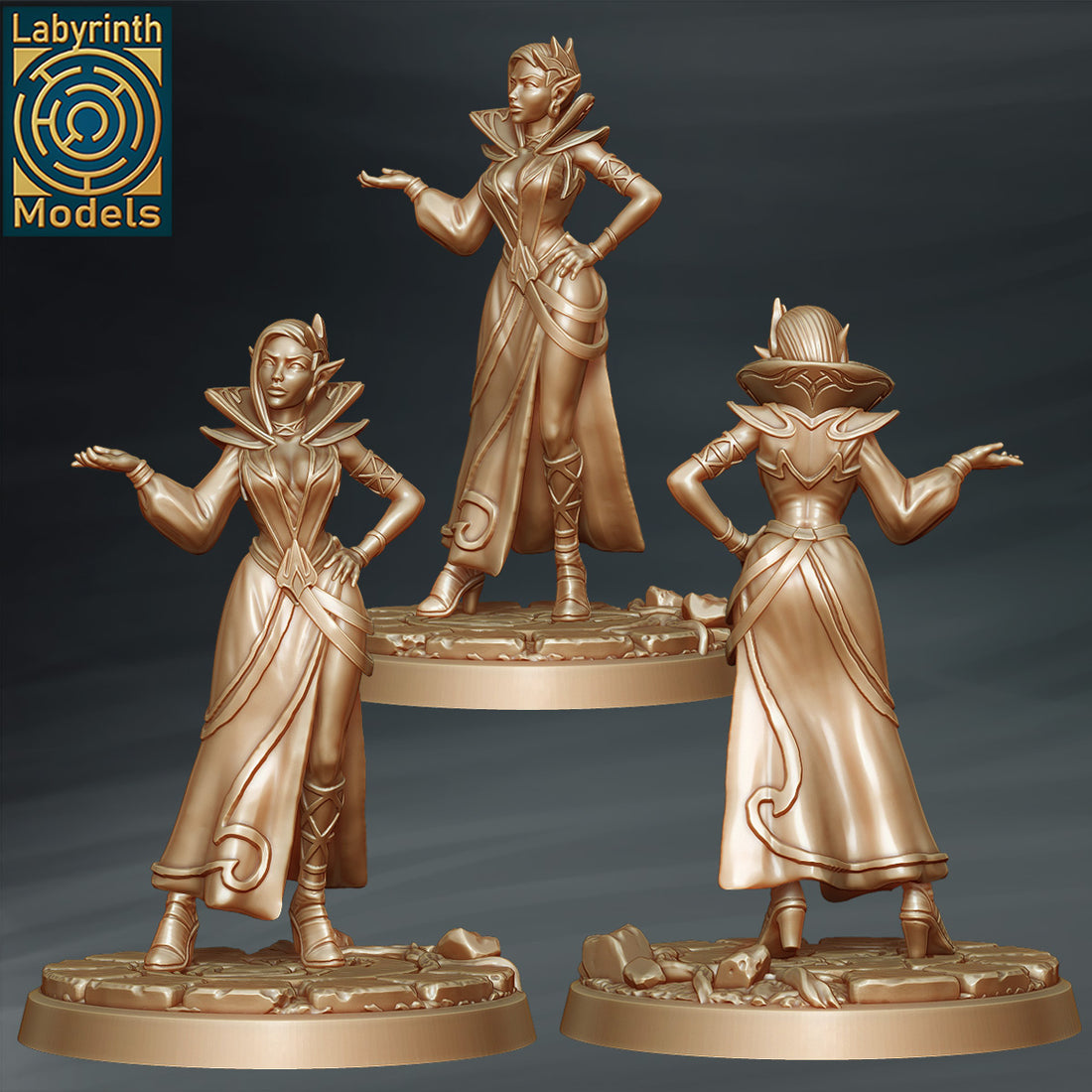 Dark Elf Citizen 1 by Labyrinth Models – Studio Historia