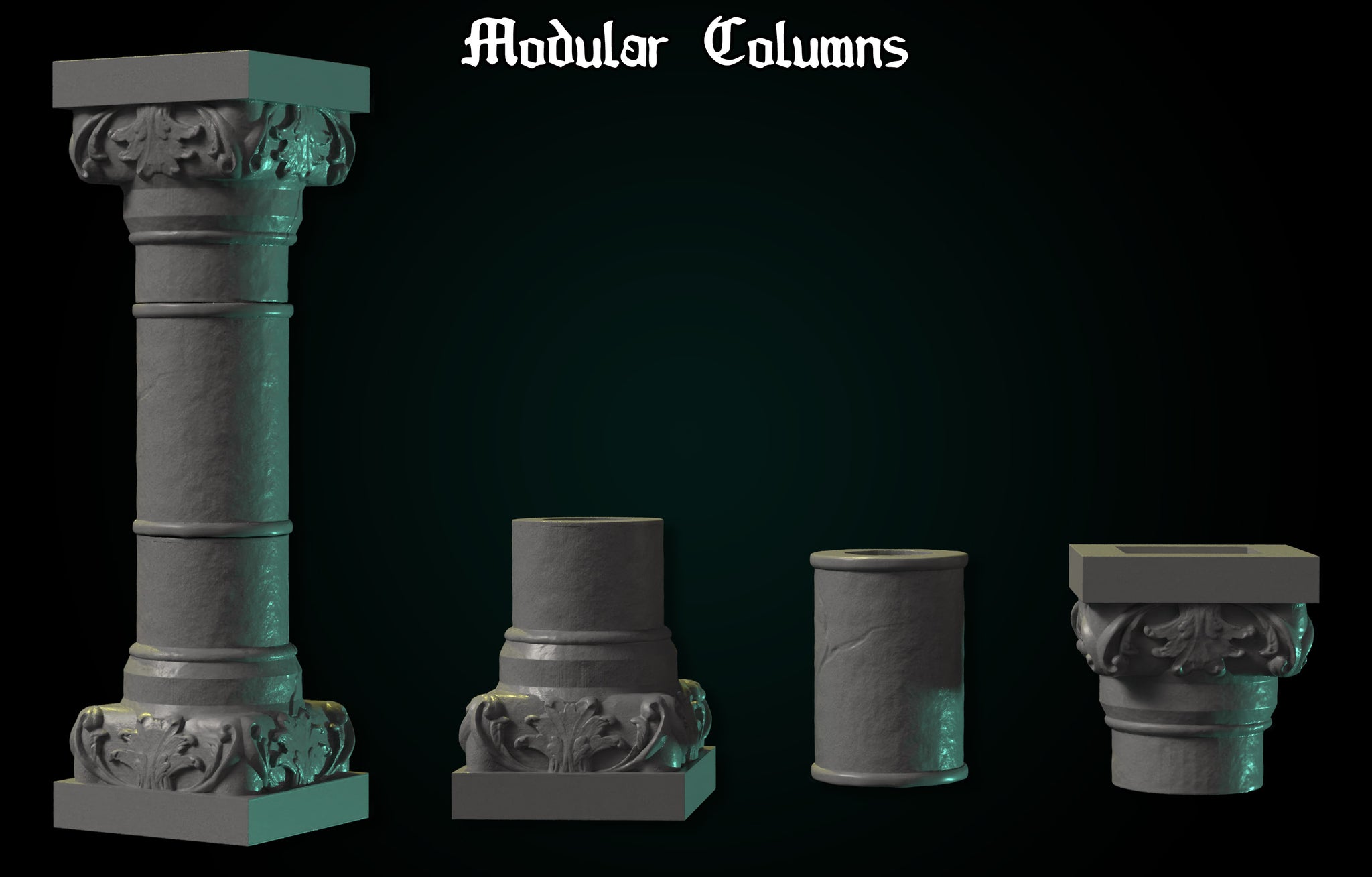 Modular Columns by DDF Miniatures and Models – Studio Historia