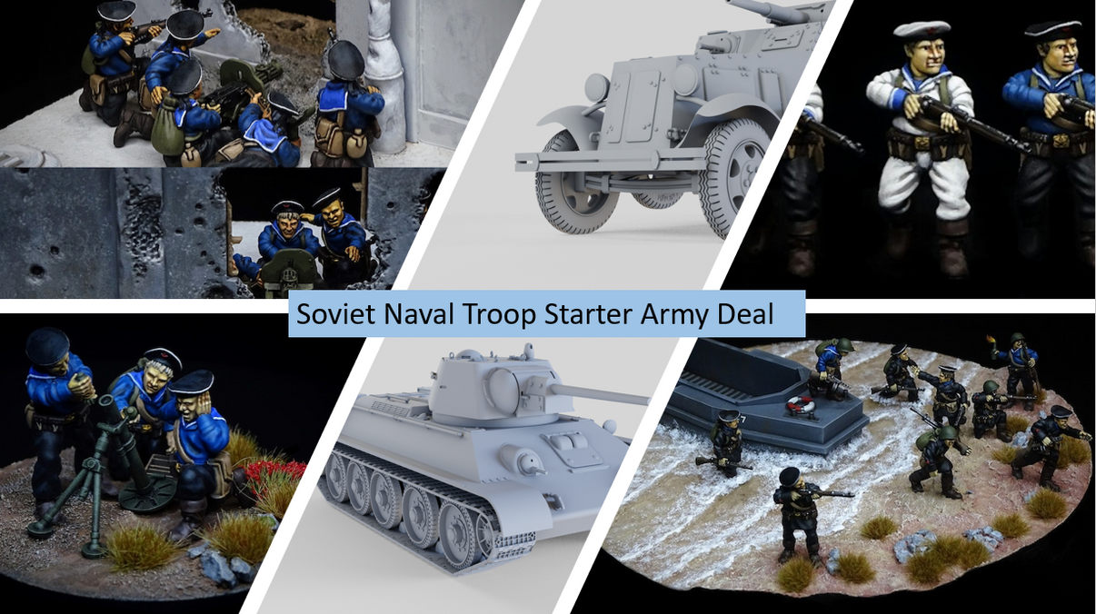 Soviet Naval Starter Army by Flank March Miniatures & Night Sky Miniat ...