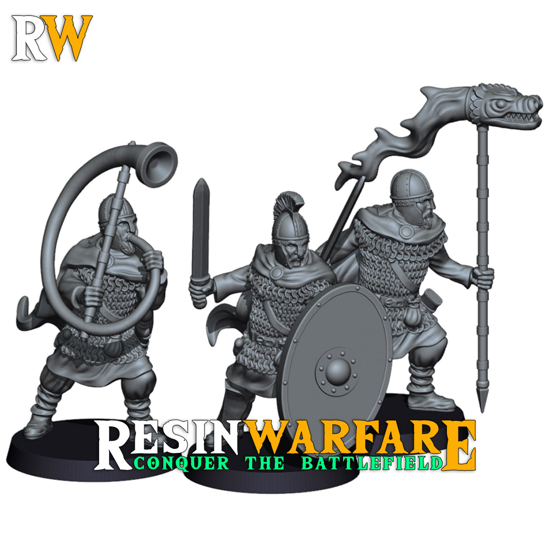Late Roman command group with hamata. – Studio Historia