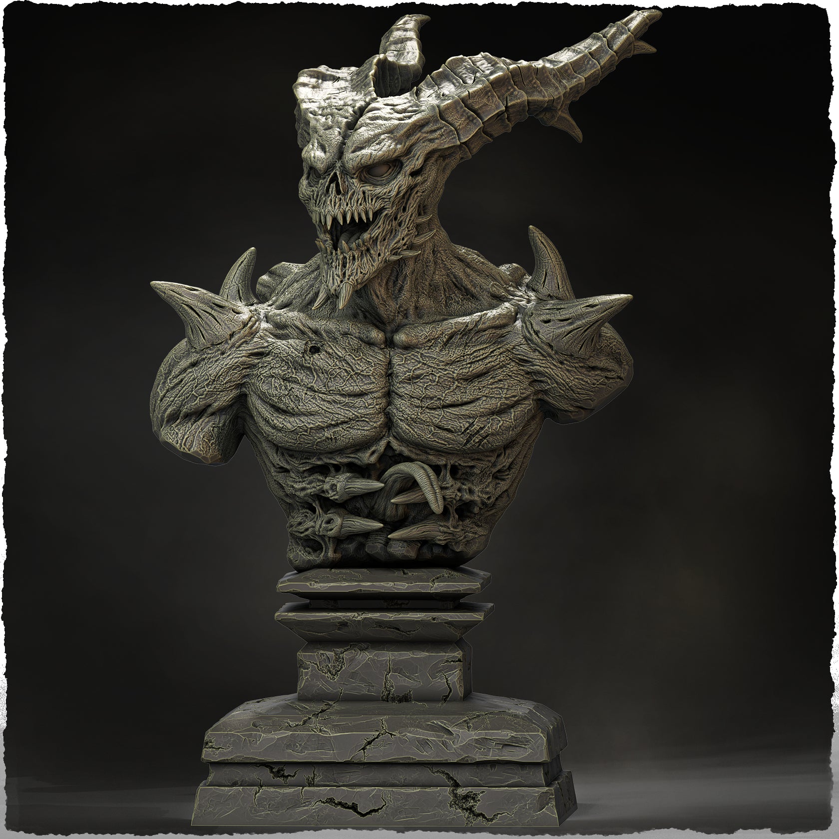 Prime Evil Bust by Evox Arts – Studio Historia