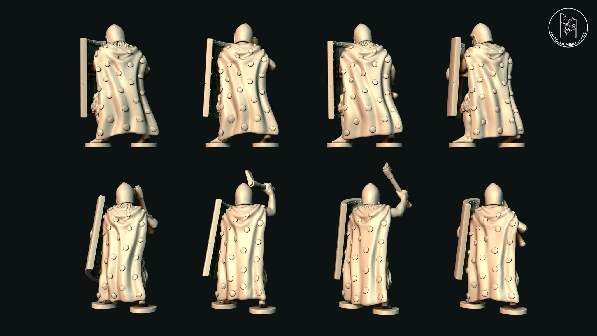 Sumerian Spearmen/Axemen Attacking (Set F) by Uppsala Miniatures ...